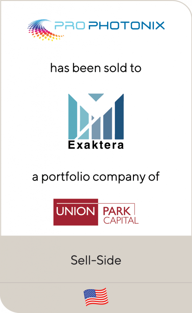 ProPhotonix has been sold to Exaktera, a portfolio company of Union ...
