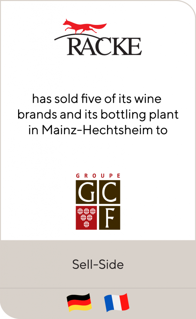 Racke has sold five of its wine brands and its bottling plant in Mainz ...