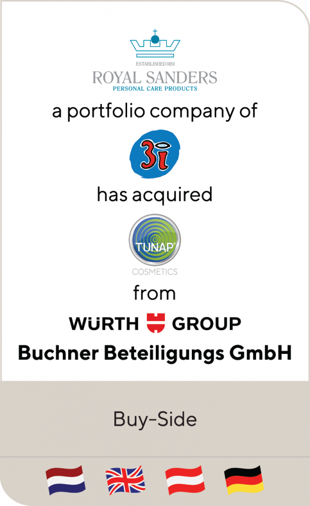 Royal Sanders, a portfolio company of 3i, has acquired Tunap Cosmetics ...