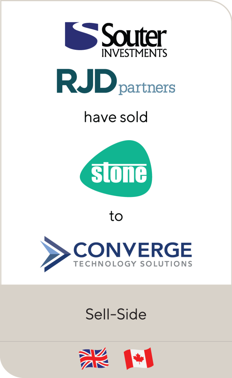 Souter Investments and RJD Partners have sold Stone Technologies Group ...
