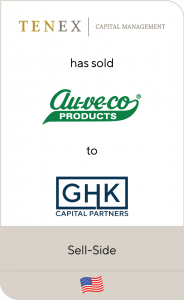 Tenex Capital Management has sold Auveco to GHK Capital Partners ...