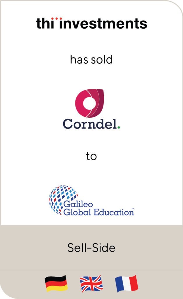 THI Investments has sold Corndel to Galileo Global Education - Lincoln International LLC