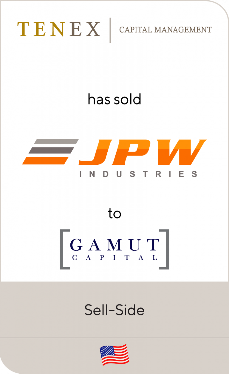 Tenex Capital Management has sold JPW Industries to Gamut Capital ...