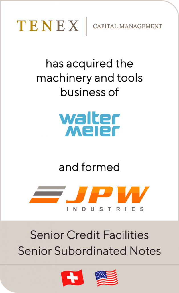 Tenex has acquired the machinery and tools business of Walter Meier and ...