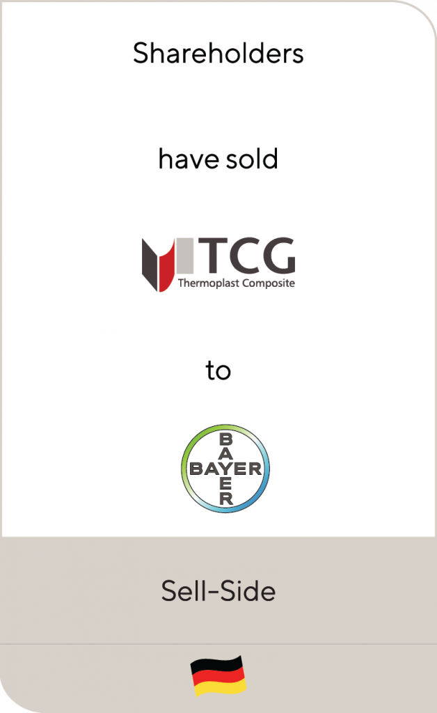 TCG Thermoplast Composite has been sold to Bayer MaterialScience ...