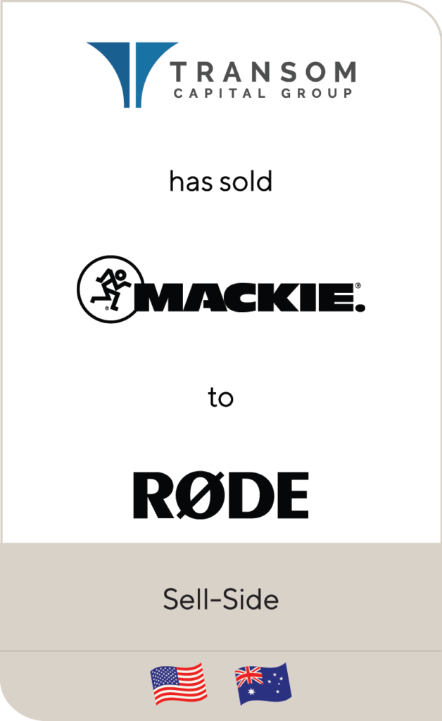 Transom Capital Group has sold Mackie to RØDE Microphones - Lincoln ...