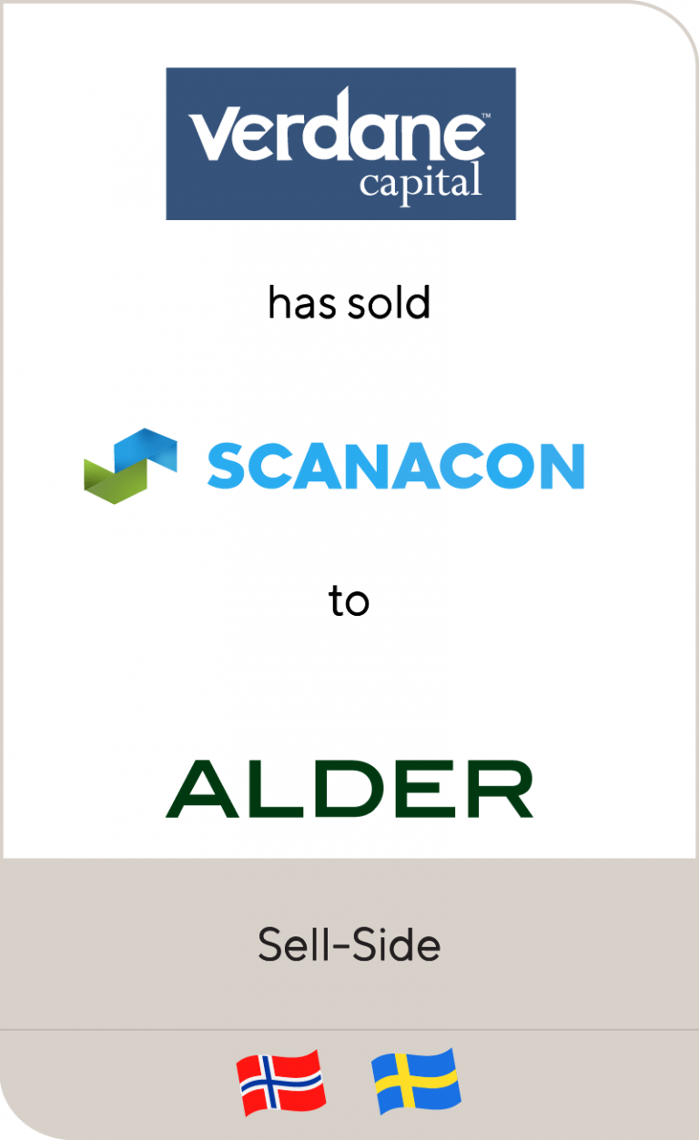 Verdane has sold Scanacon to Alder - Lincoln International LLC