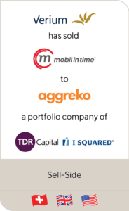 Verium has sold Mobil in Time to Aggreko, a portfolio company of TDR ...