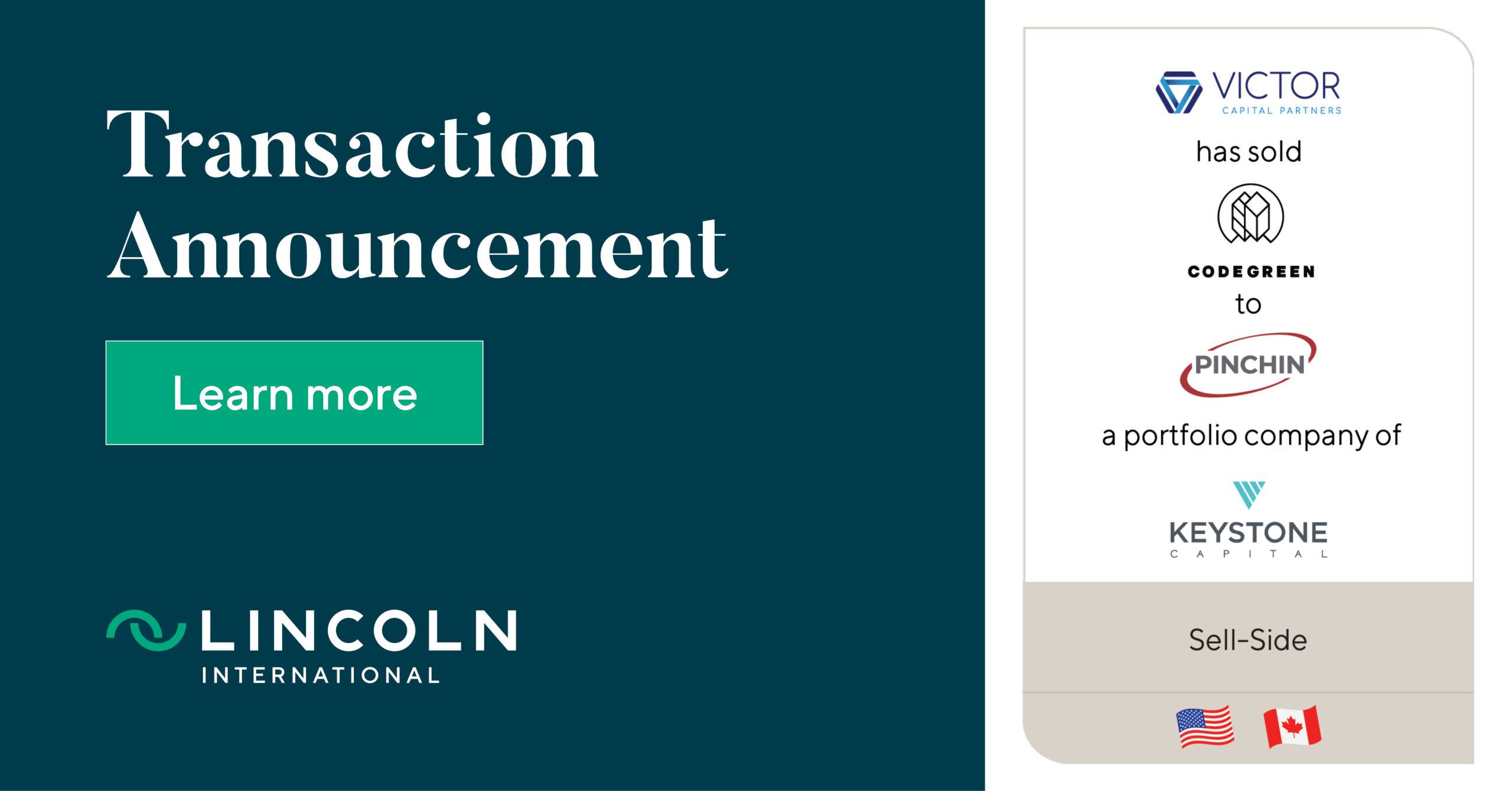 Victor Capital Partners has sold CodeGreen Solutions to Pinchin, a portfolio company of Keystone ...