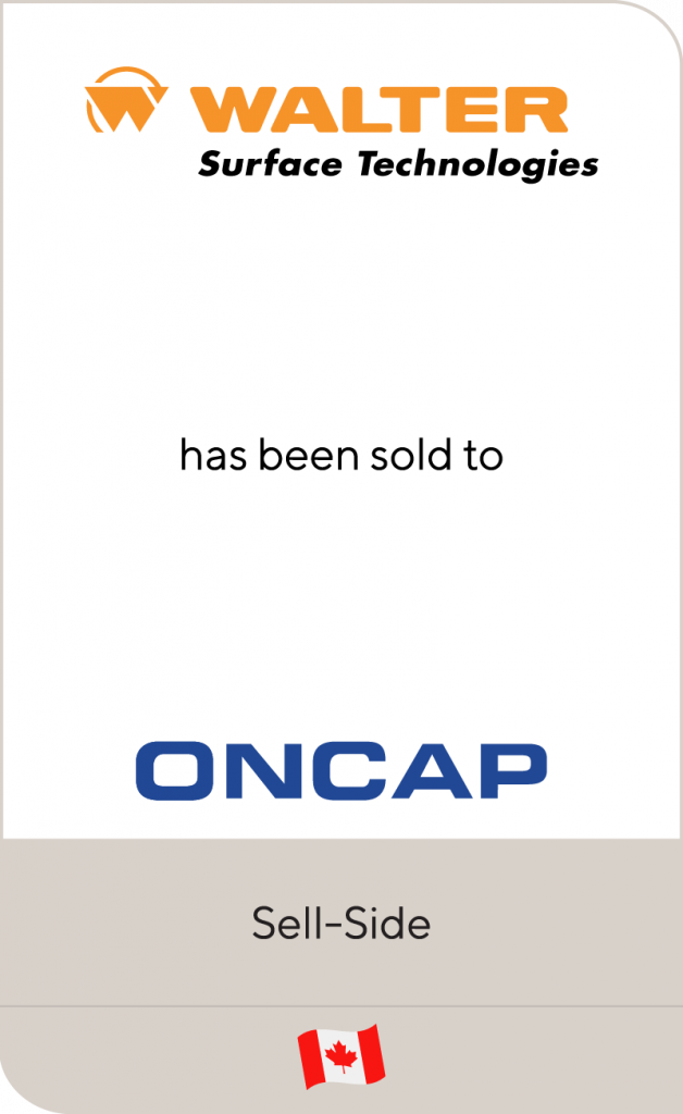 Walter Surface Technologies has been sold to ONCAP - Lincoln ...