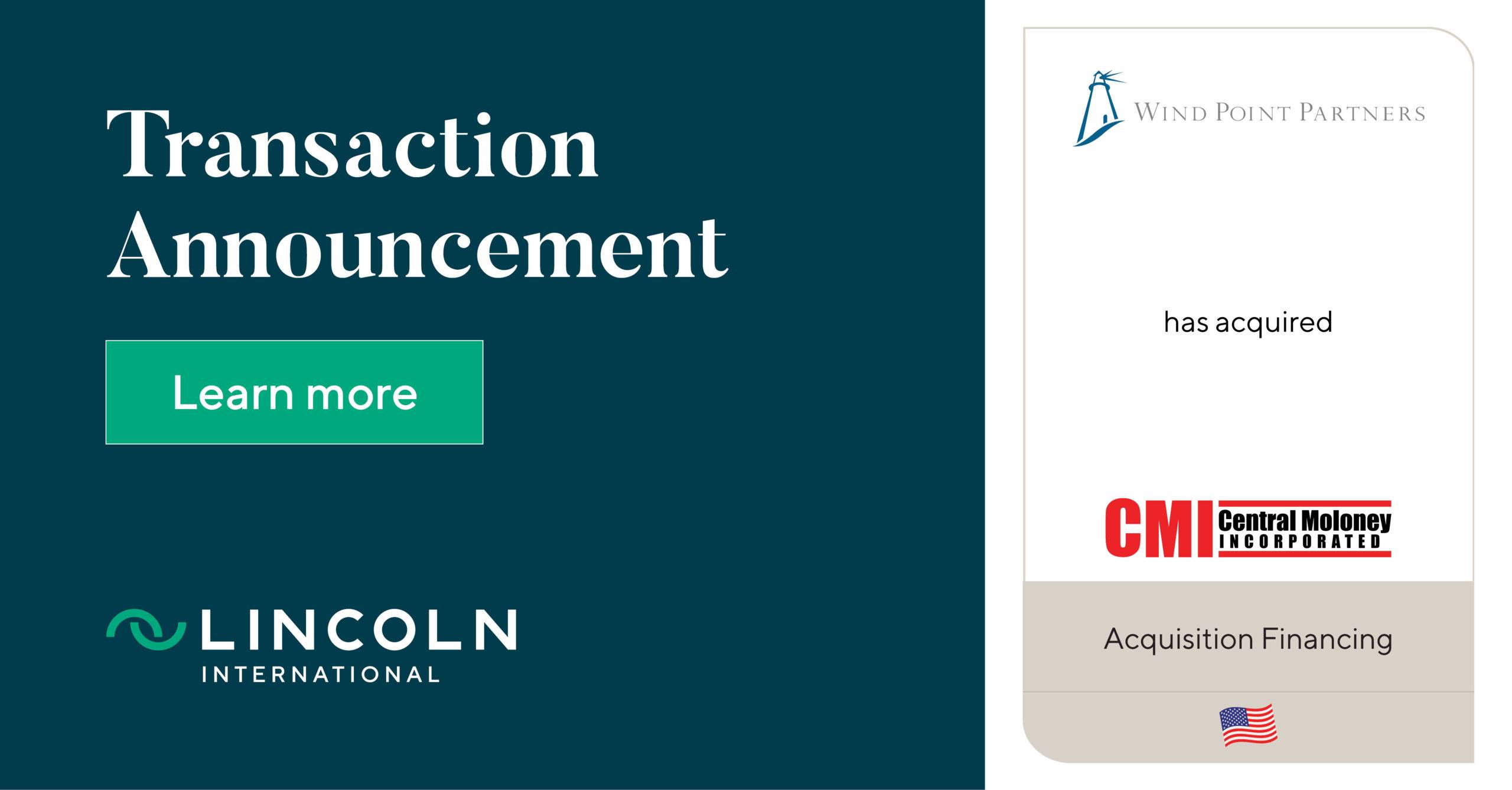 Wind Point Partners has acquired Central Moloney Incorporated - Lincoln ...