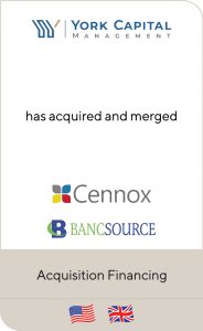 York Capital Management has acquired and merged Cennox and Bancsource ...